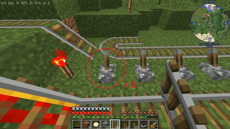 【minecraft】トロッコが爆速で走る"直線ドリフト線路"の作り方（トロッコ最速）【バニラ可 最新ver.対応】 | PONTAKOBLOG